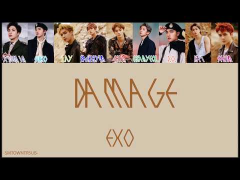 Damage -- EXO = Türkçe Çeviri = (Rom/Han/TR/Renk Kodlu)