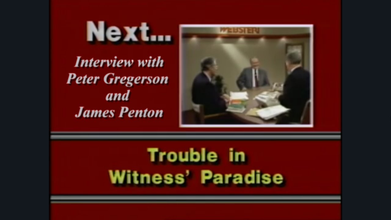 TROUBLE IN WITNESS' PARADISE (1982) Webster! Show's Interview with ...