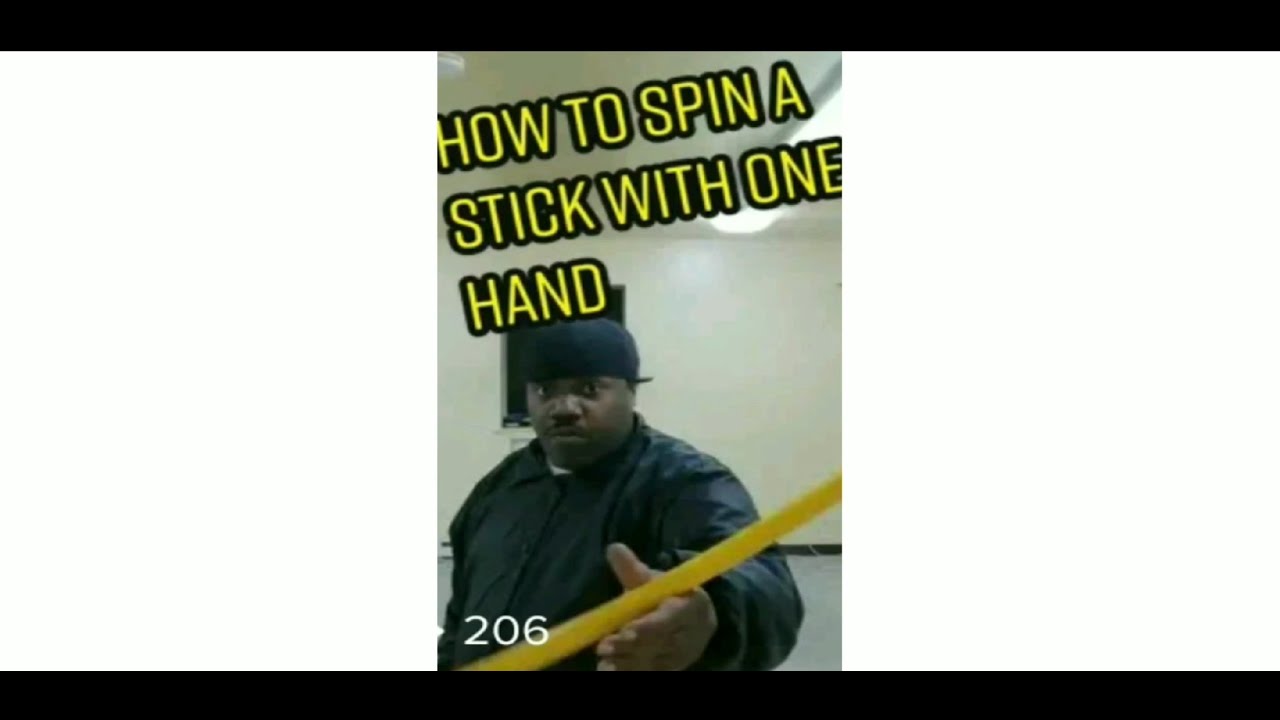 How To Spin A Stick With One Hand - YouTube