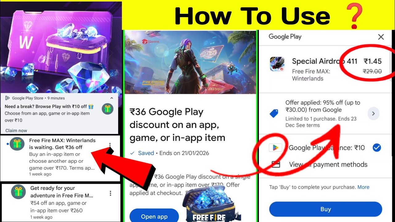 How To Claim Play Store Discount Offer | Play Store Special Offer Bay ...