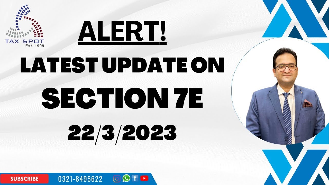 LATEST UPDATE ON -TAX ON DEEMED INCOME - SECTION 7E OF THE INCOME TAX ...