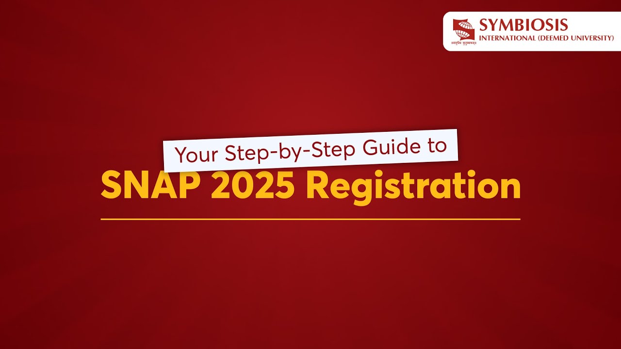 SNAP 2025 Registration Process | Step-by-Step Application Form Filling ...
