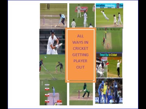 All Ways In Cricket Getting Out Batsman - YouTube