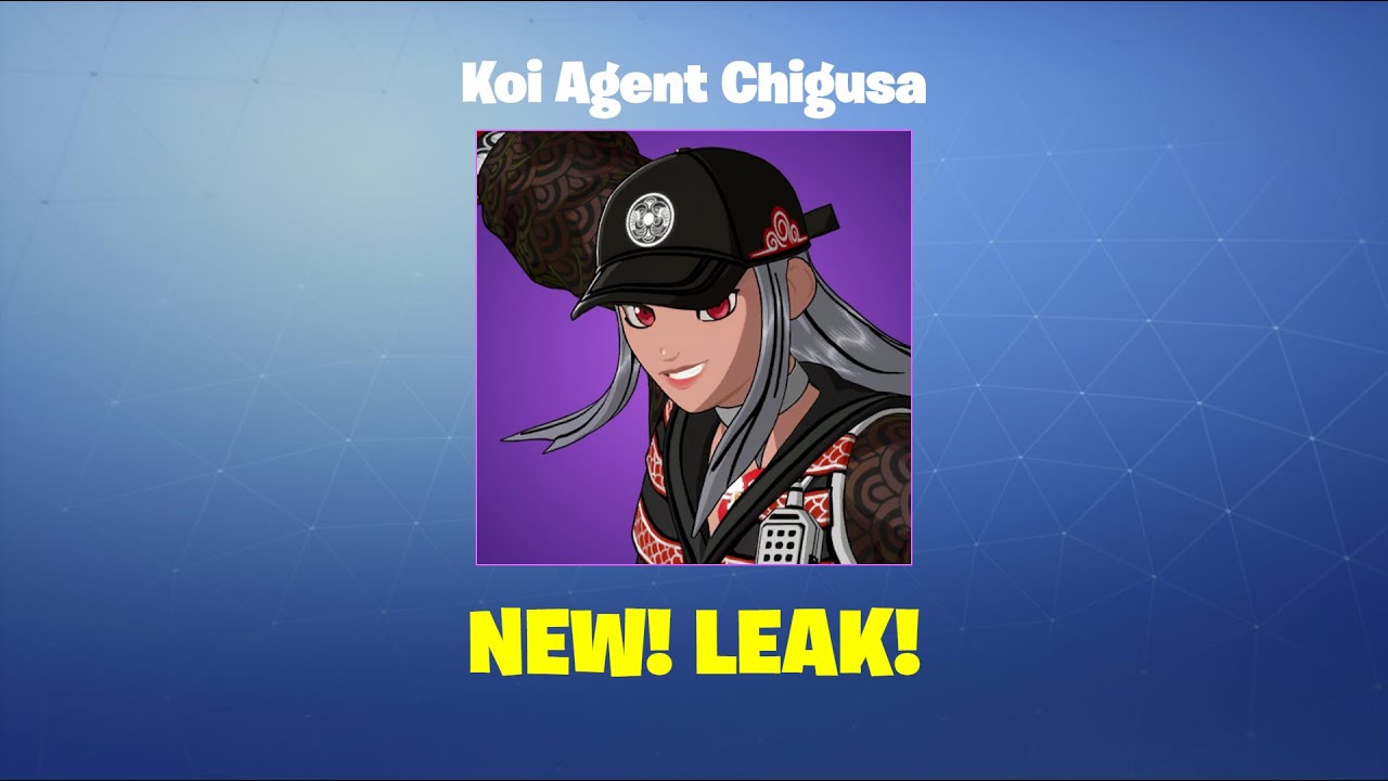 Koi Agent Chigusa Leak Fortnite Outfitskin Youtube