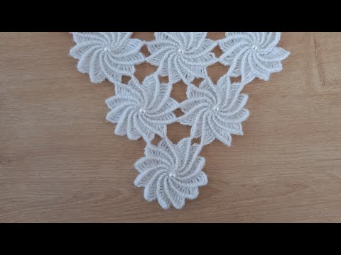 💖👍🏻Spiral motif üçgen şal modeli 💯💖