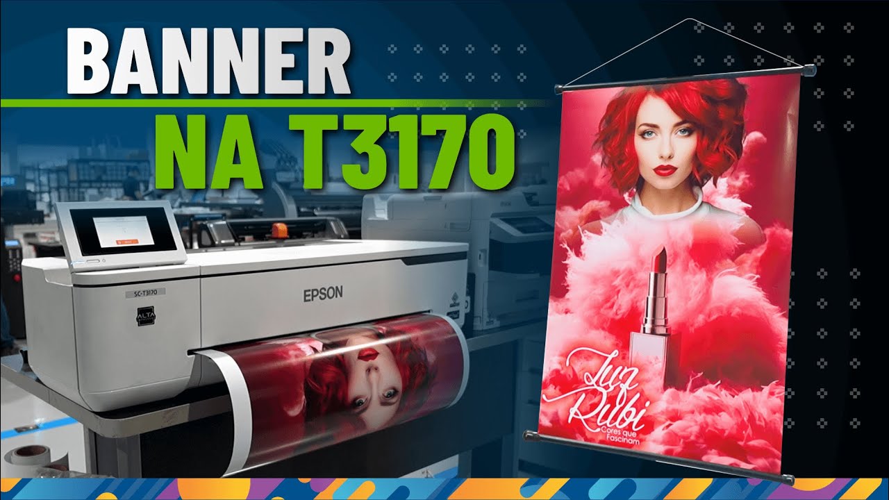 Epson T3170 Produção de Banner - YouTube
