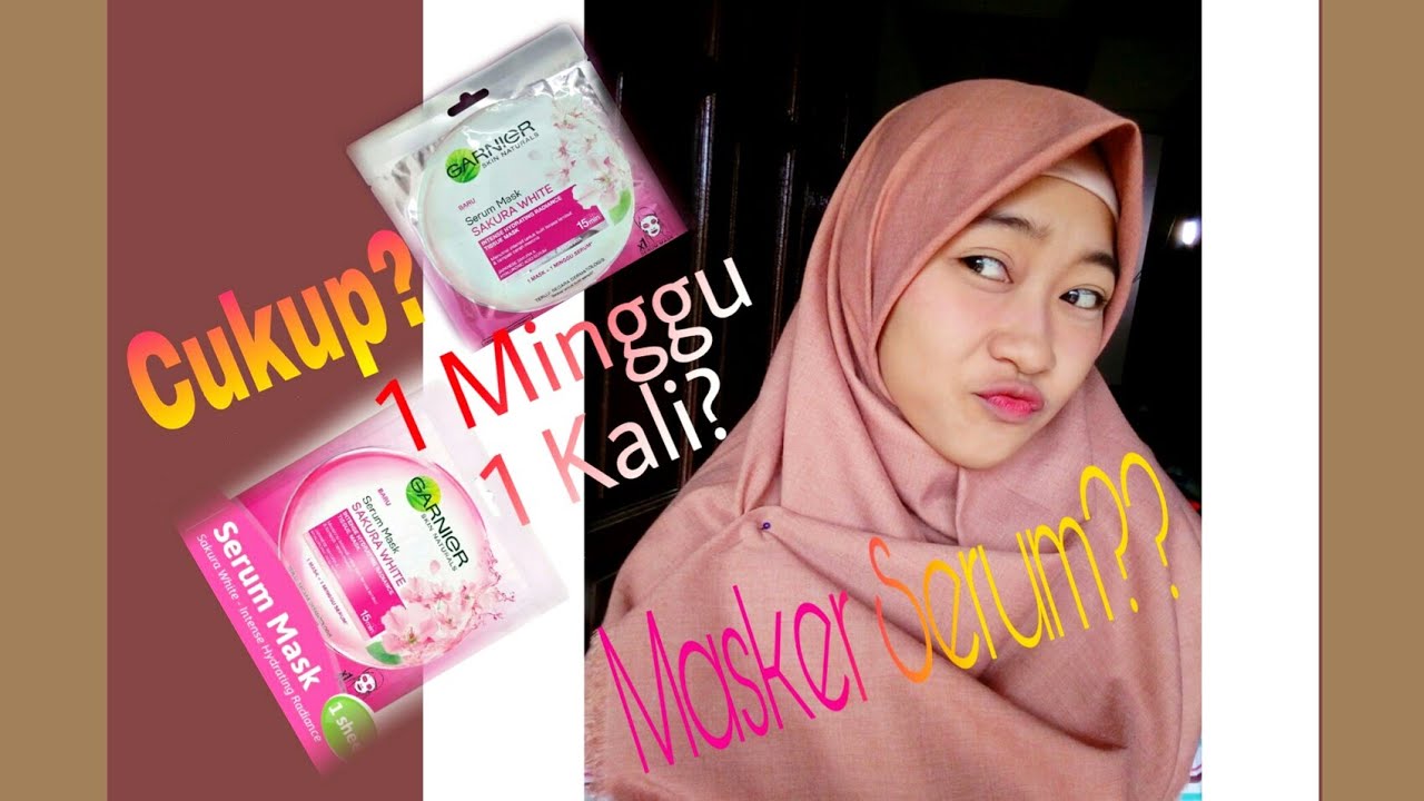 REVIEW MASKER GARNIER SAKURA - YouTube