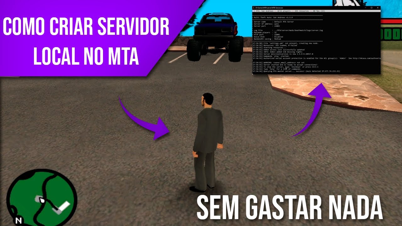 COMO CRIAR SERVIDOR LOCAL NO MTA! - YouTube