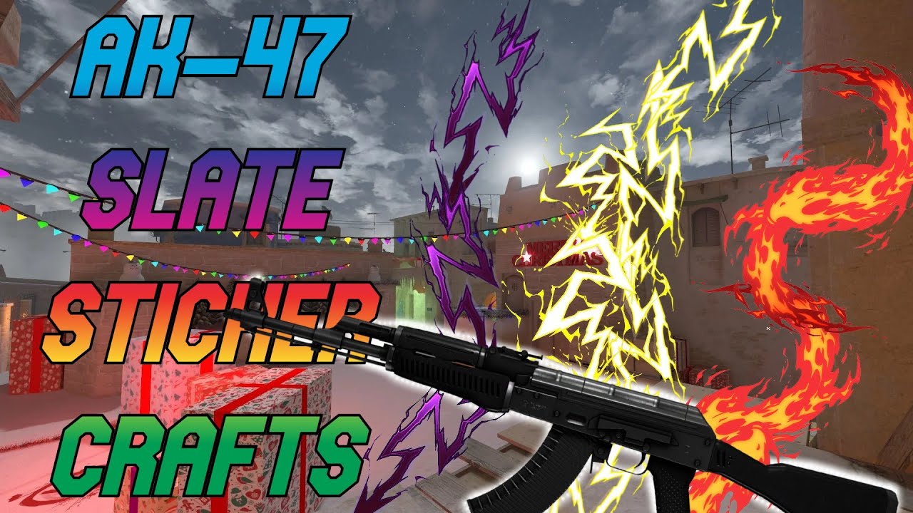 Best cheap ak-47 SLATE sticker crafts in CS2! - YouTube