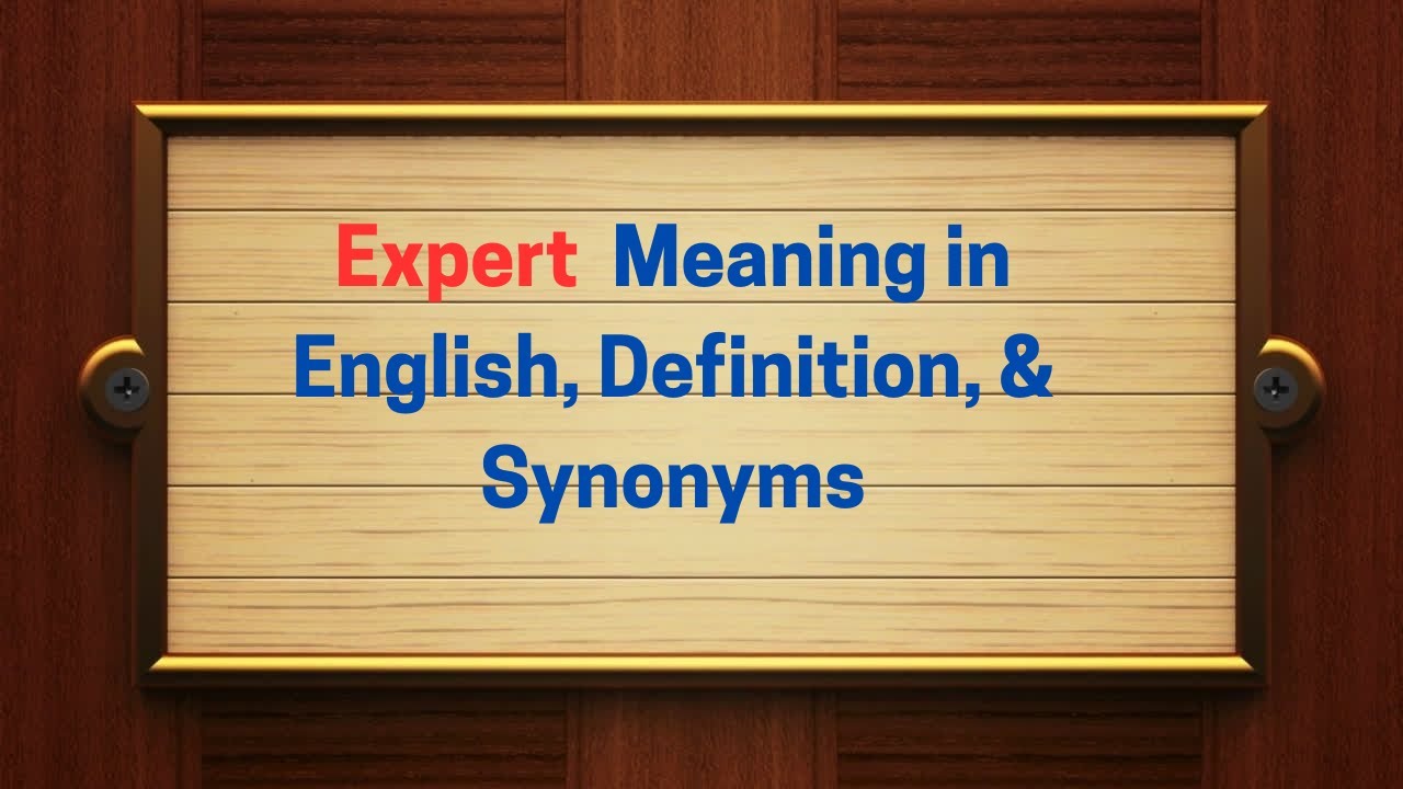 Expert Meaning in English, Definition, & Synonyms | Thesaurus Thrive ...