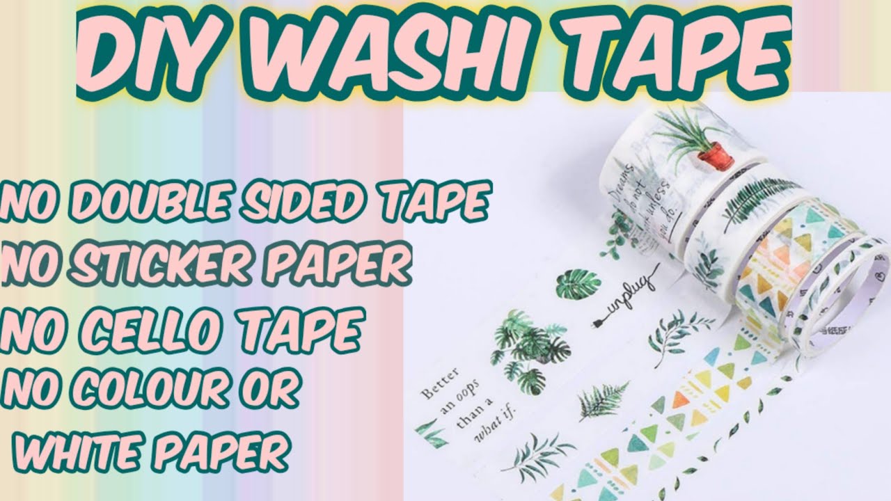 How To Make Washi Tape Without Double Sided Tape Or Sticker Paper Diy how-to-make-washi-tape-without-double-sided-tape-or-sticker-paper-diy