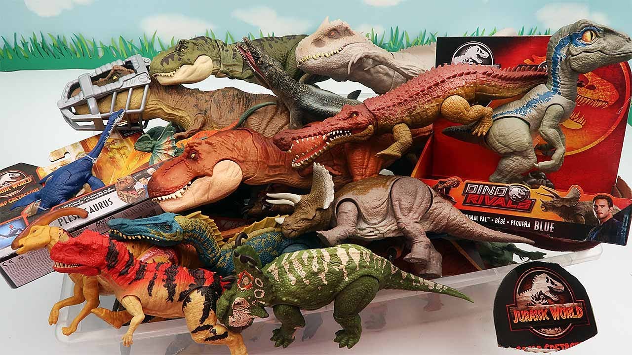 40 Dinosaur Box With Jurassic World - New Plesiosaurus, Action BLUE ...