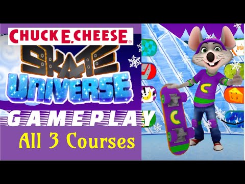 Chuck E. Cheese's Skate Universe Gameplay - All 3 Courses - YouTube