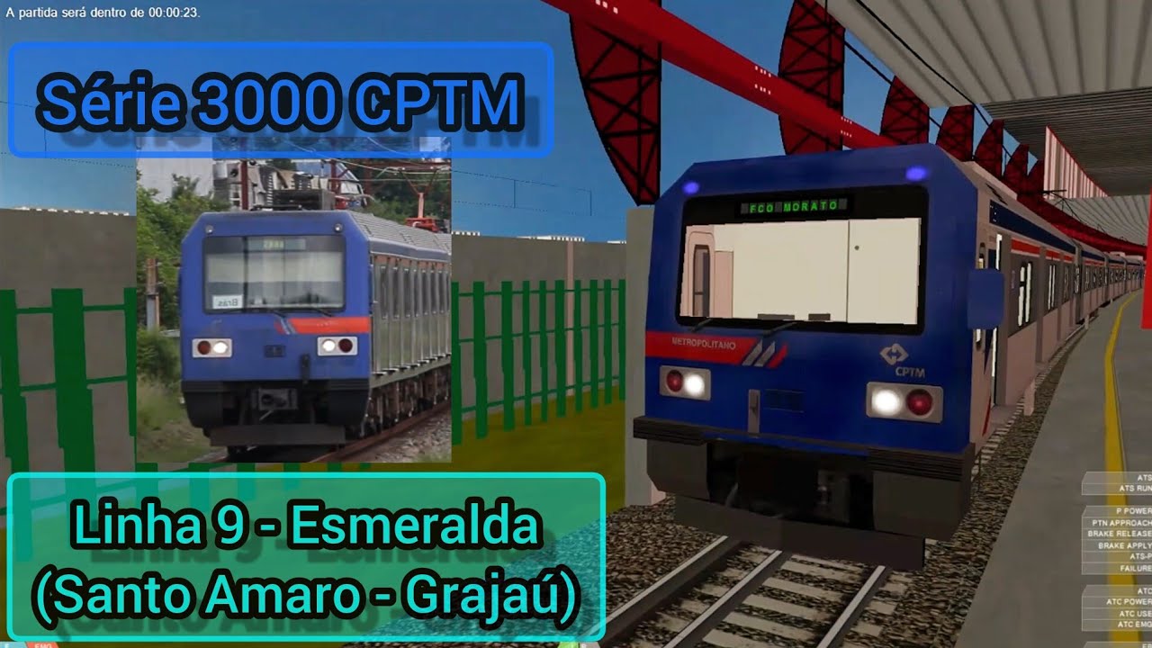 Openbve Modo Passageiro Linha 9 - Esmeralda Santo Amaro - Grajaú TUE ...