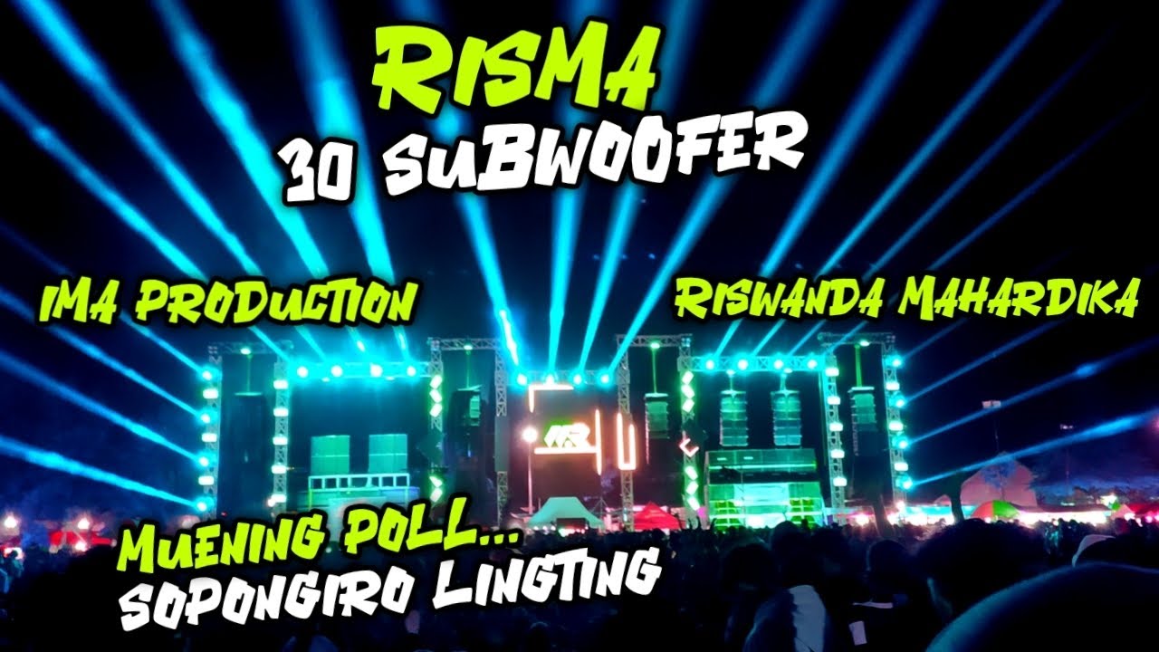 Cek sound RISMA ala konser Suangar poll ,sound e horeg lingtingnya ...