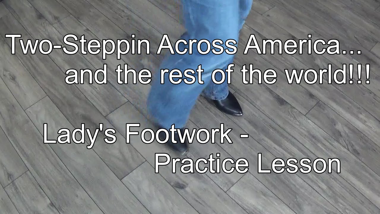 LESSON 5b (Brand New Series) "Practice Lesson - Lady's Footwork" - YouTube