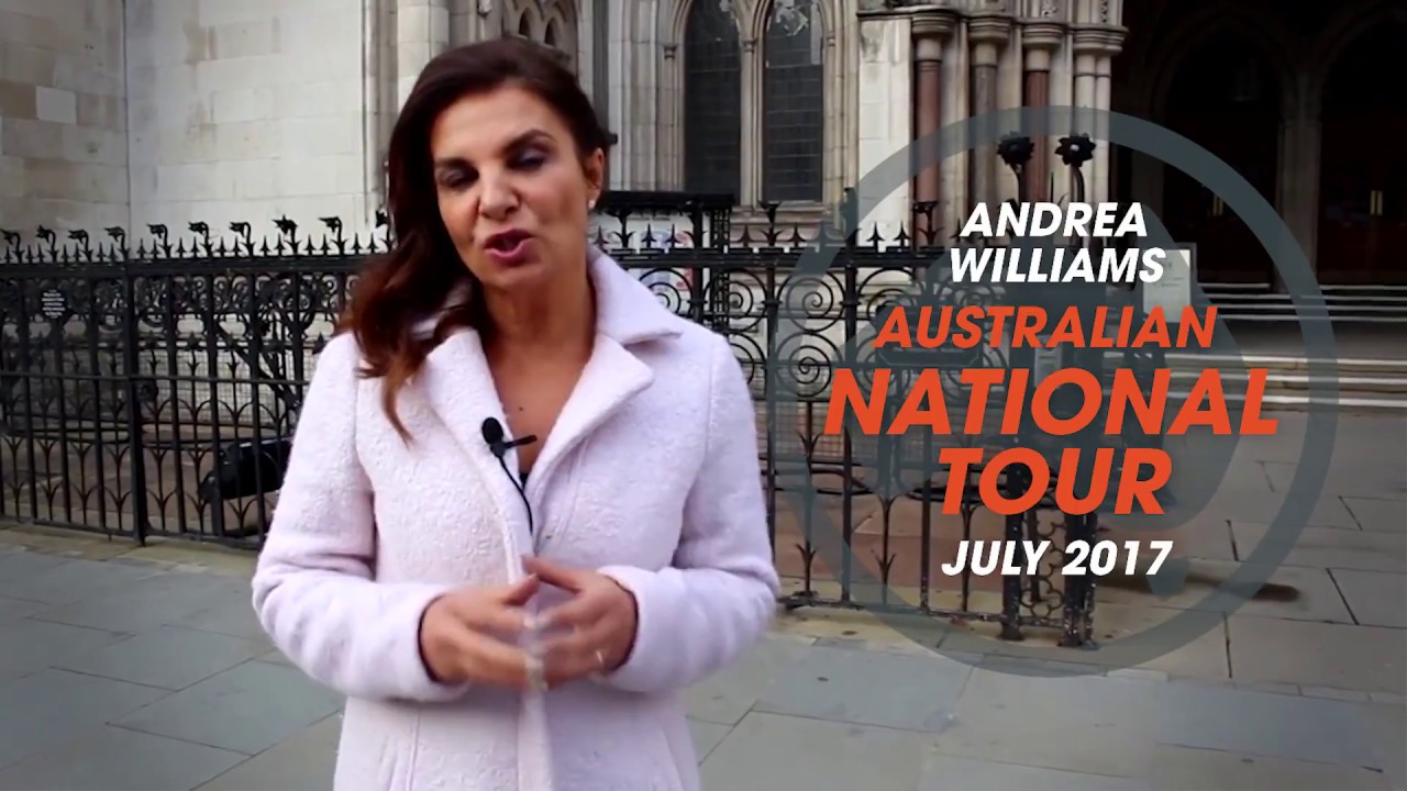 Not Ashamed: Andrea Williams National Australia Tour - July 2017 - YouTube