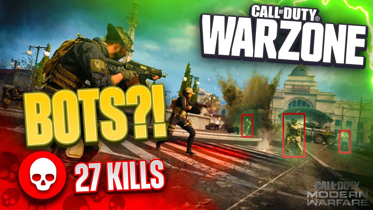 THERE'S BOTS IN WARZONE?! - YouTube