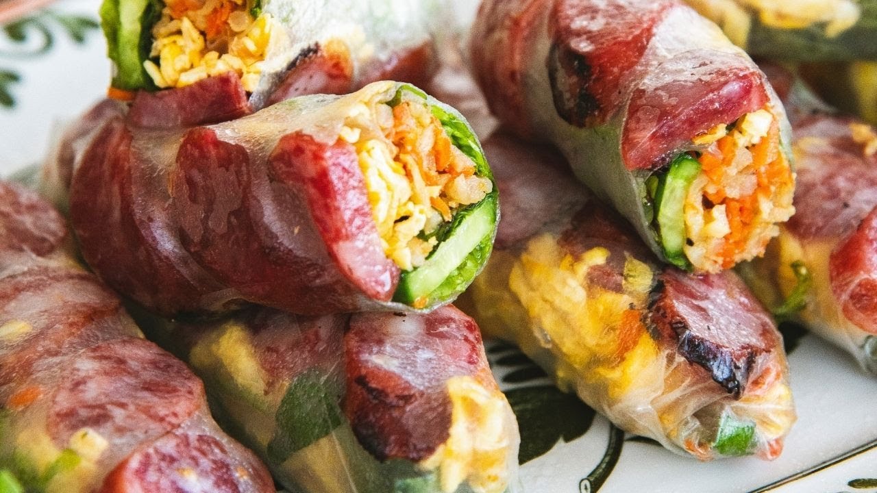 Vietnamese Chinese Sausage Summer Rolls (Bò Bía Cuốn): The Fresh ...