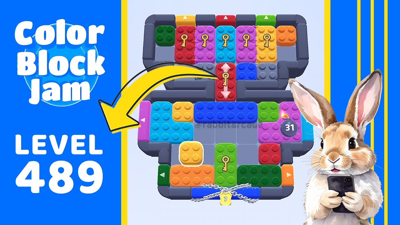 Color Block Jam Level 489 Solution Walkthrough - YouTube