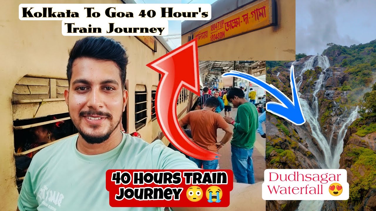Kolkata To Goa Train Journey | 18047 ( Amaravati Express ) Sleeper ...