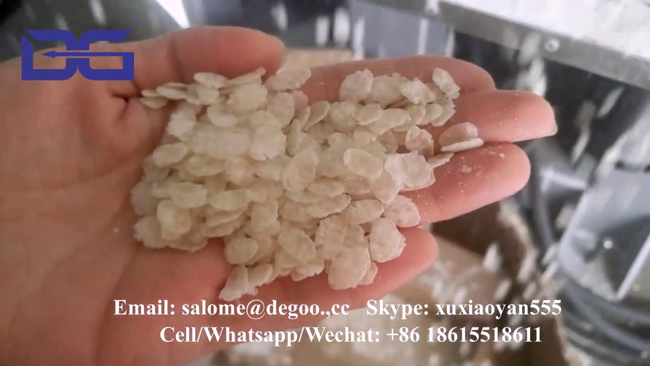 Organic flattened rice/ Poha / Beaten rice making machine extruder ...