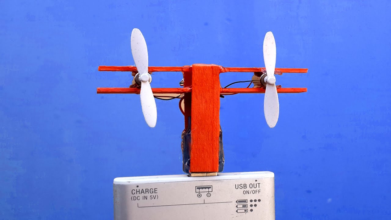 How to Make a Powerful USB Fan using Coreless DC Motors - DIY - YouTube