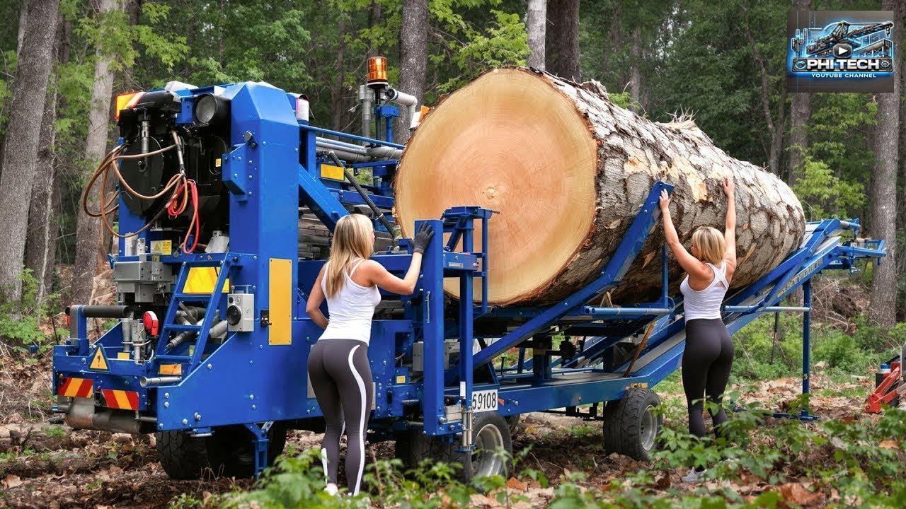 70 Extreme Dangerous Fastest Big Chainsaw Cutting Tree Machines ...