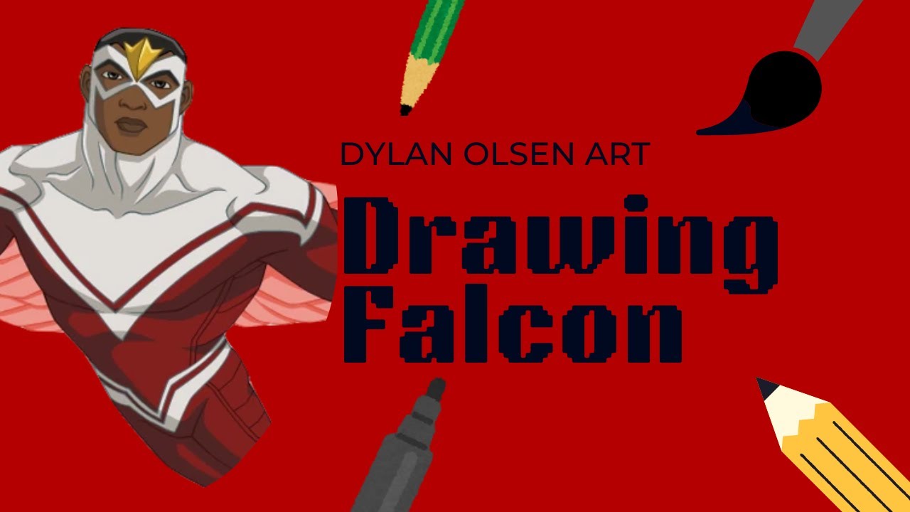 How to Draw Falcon from the Marvel Universe - YouTube