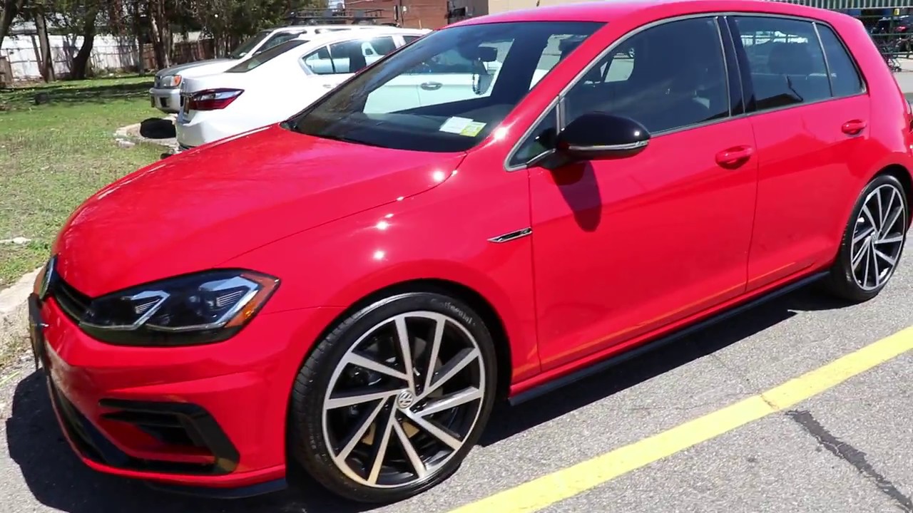2018 MK7.5 FERRARI RED GOLF R Quick Walkaround - YouTube