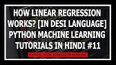 Machine Learning Tutorials For Beginners Using Python In Hindi - YouTube