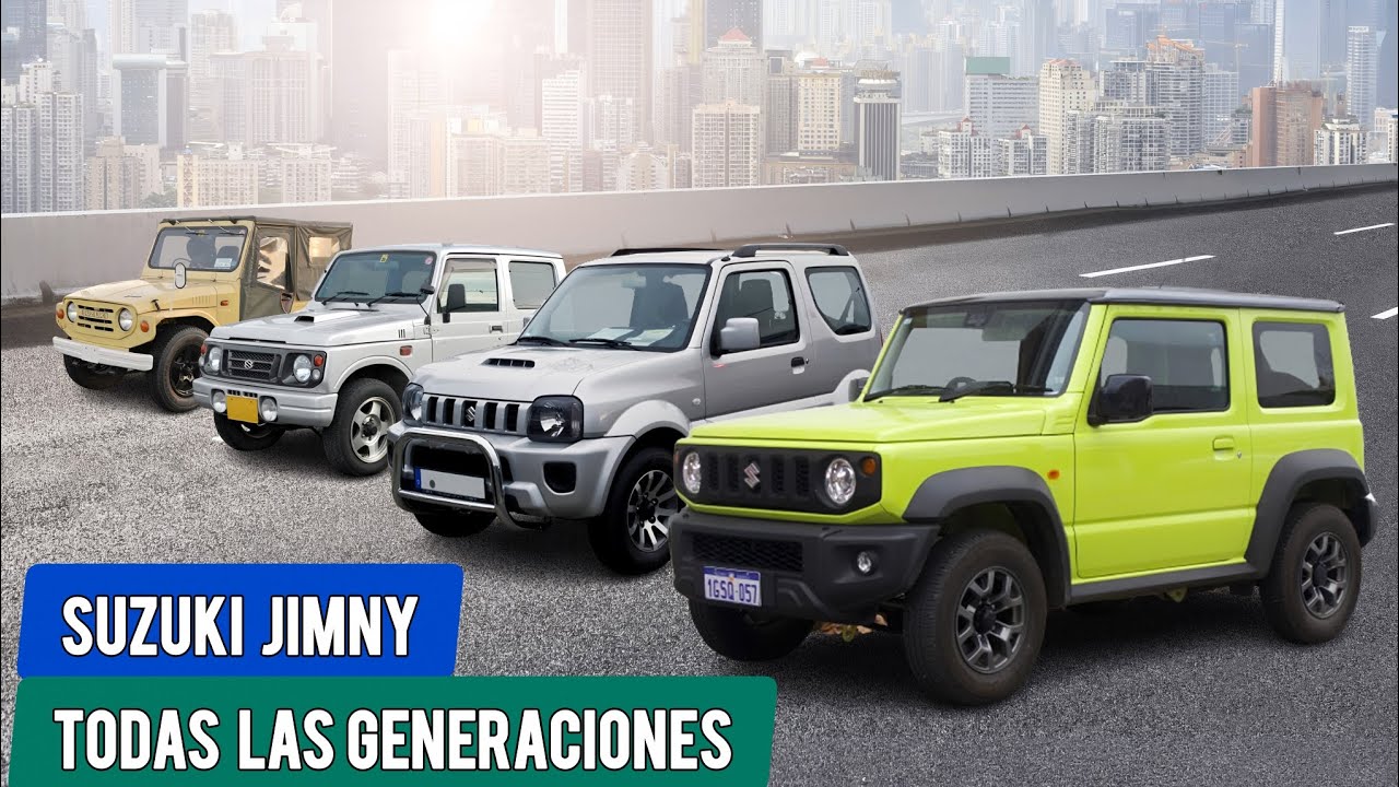 Las 4 Generaciones del SUZUKI JIMNY - YouTube