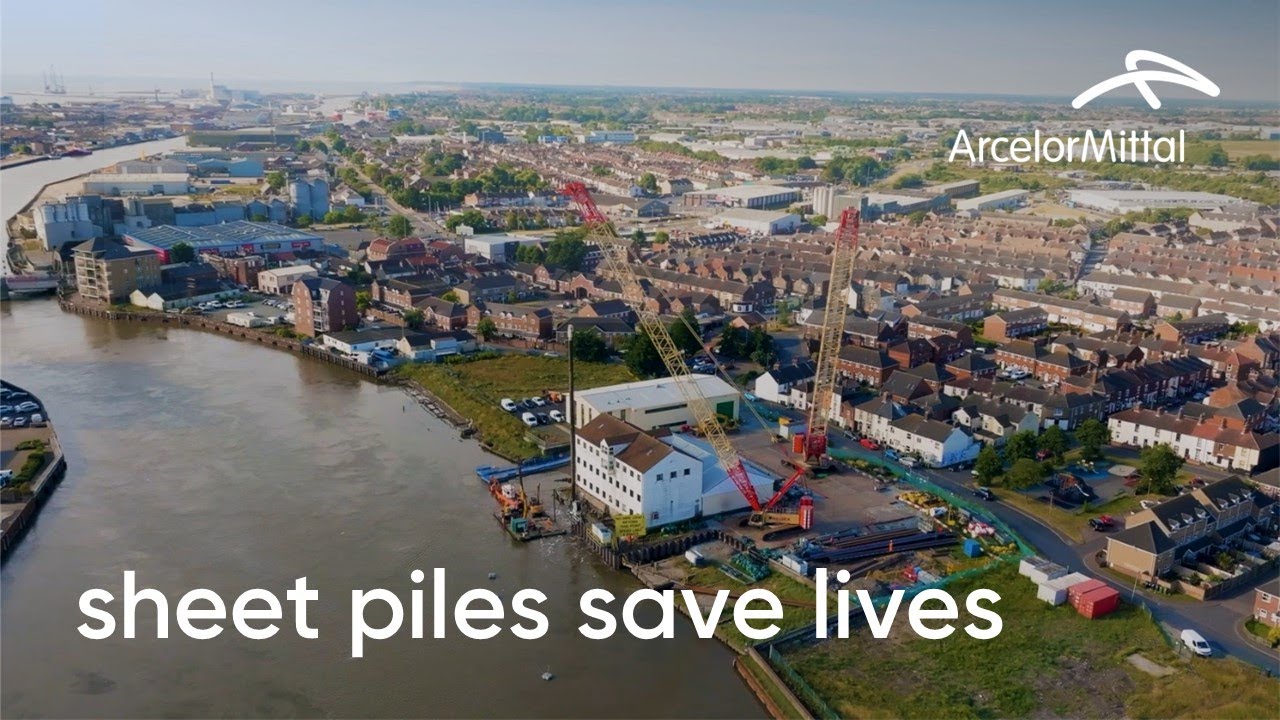 Sheet piles save lives - YouTube