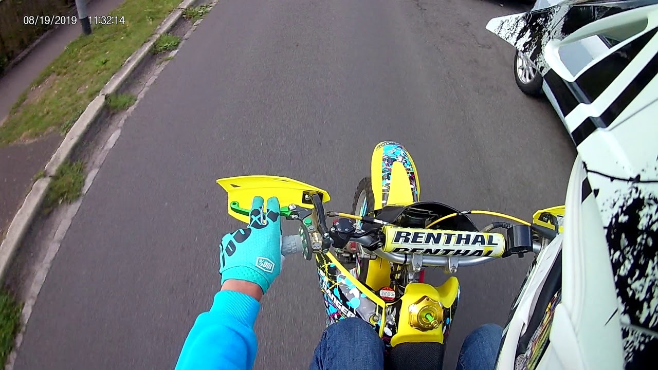 Suzuki rm 85 road legal street ride - YouTube