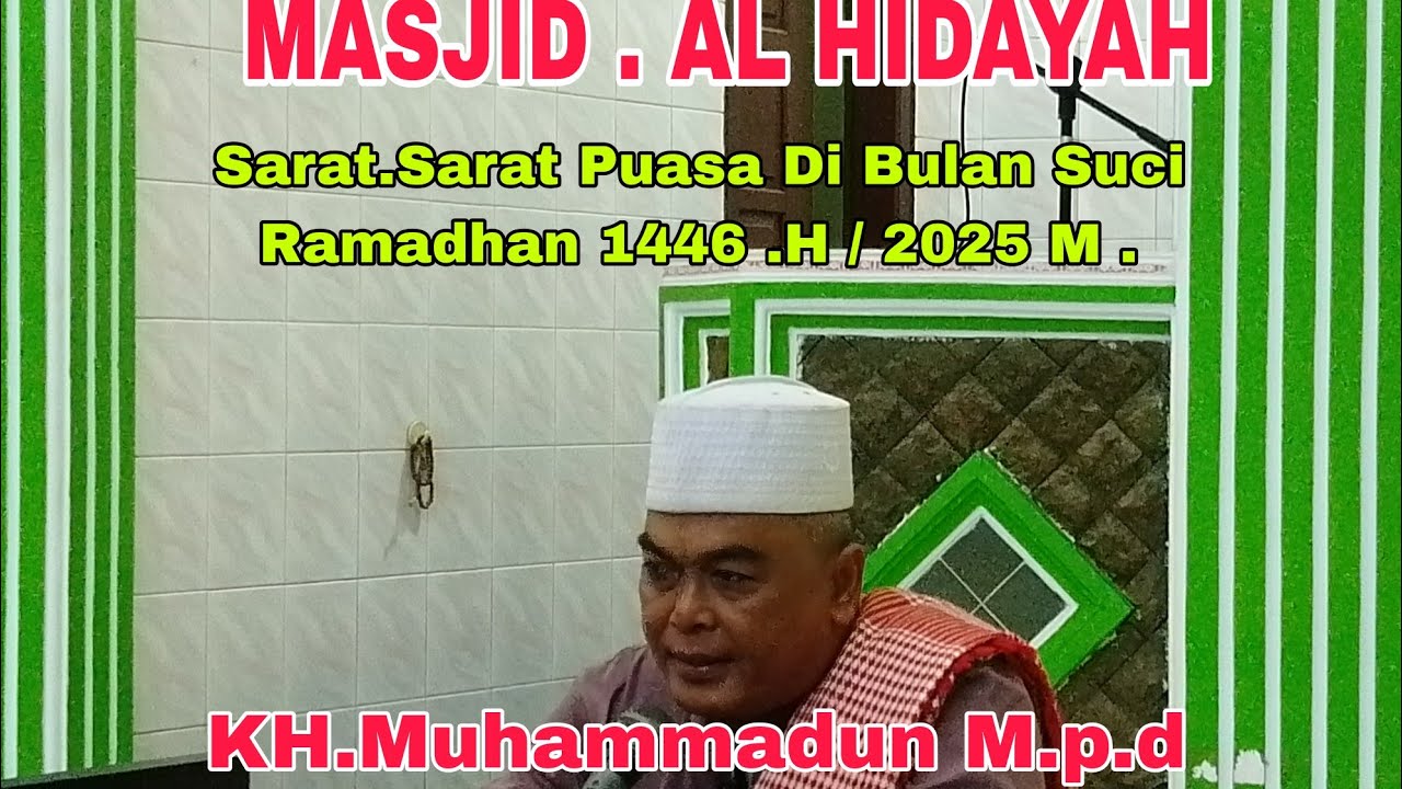 Puasa itu harus ada ilmu nya....( KH.muhammadun M.p.d. - YouTube