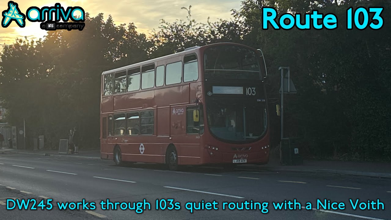 *Fast - Nice Voith* | Journey on London bus route 103 | Wright Gemini 2 ...