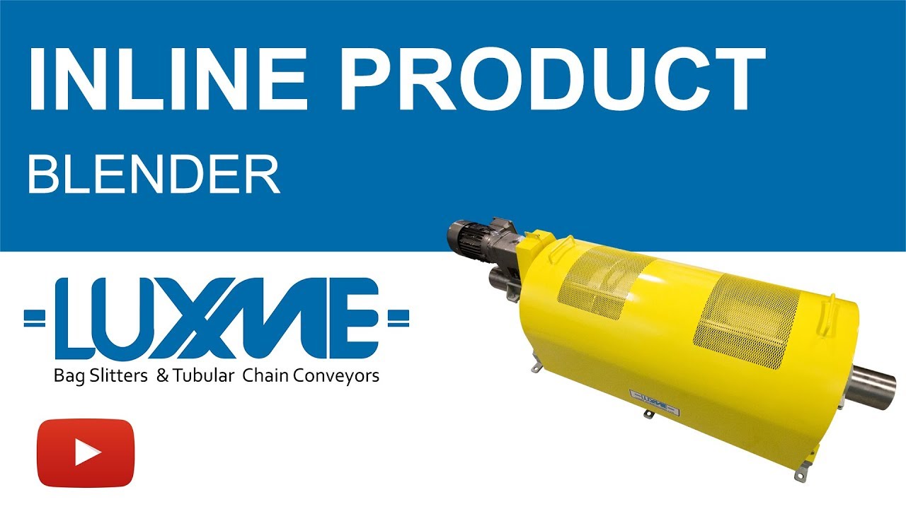 Luxmix® Rotary Inline Blender for Tubular Conveyors - YouTube