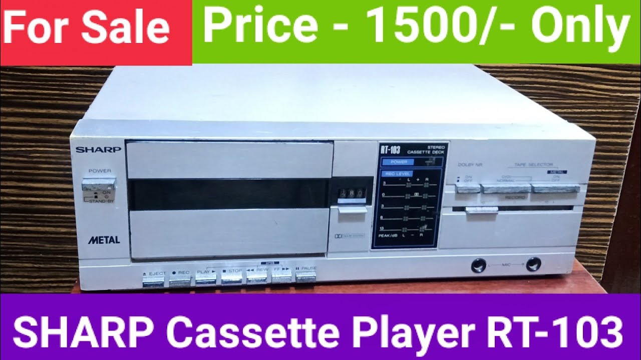 Rs - 1500/- only SHARP Cassette Player RT-103 Contact Number ...
