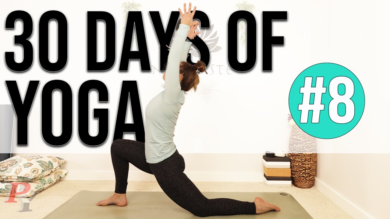 30 DAYS OF YOGA - DAY 8 | Meditate & Gentle Flow Practice | 23 Min ...