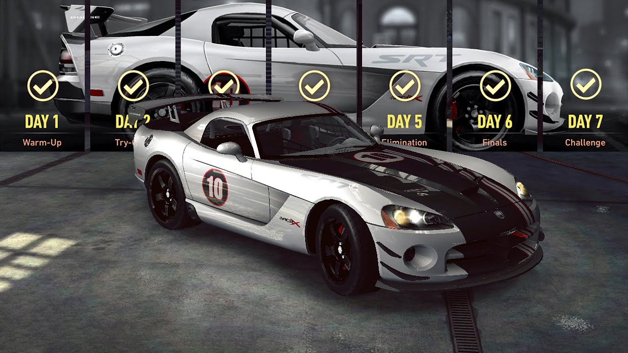 Dodge Viper SRT10 ACR-X DAY 7 NFS No Limits SK1LLMAST3RS Proving ...