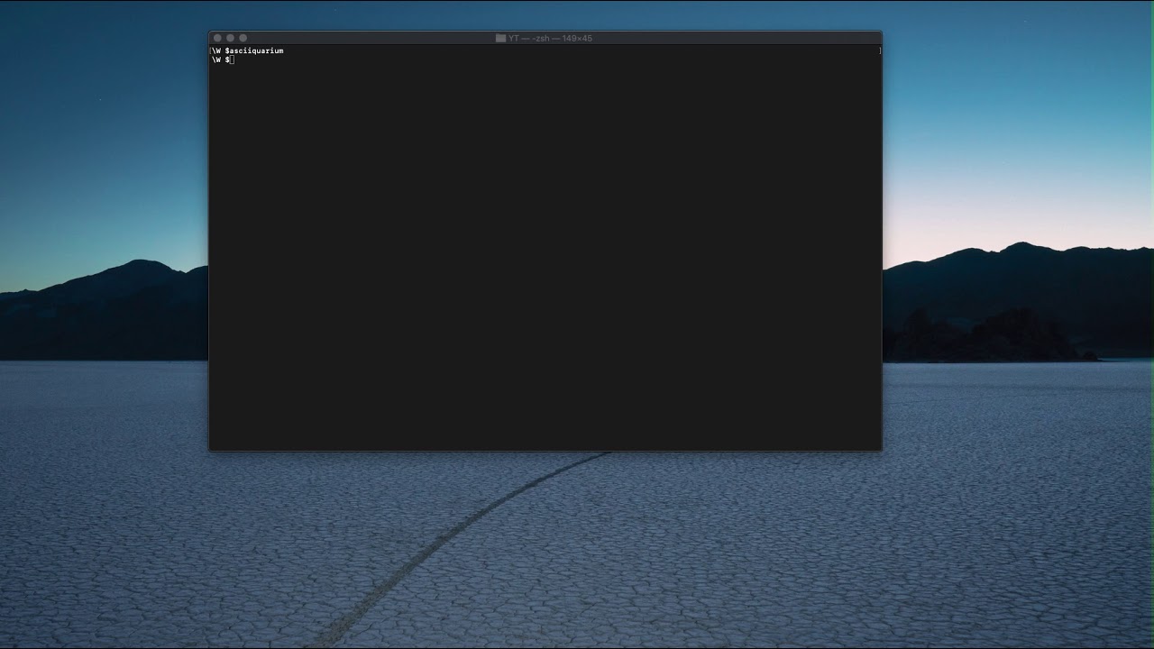 How To Turn Your Mac OS Terminal Into An Aquarium - YouTube
