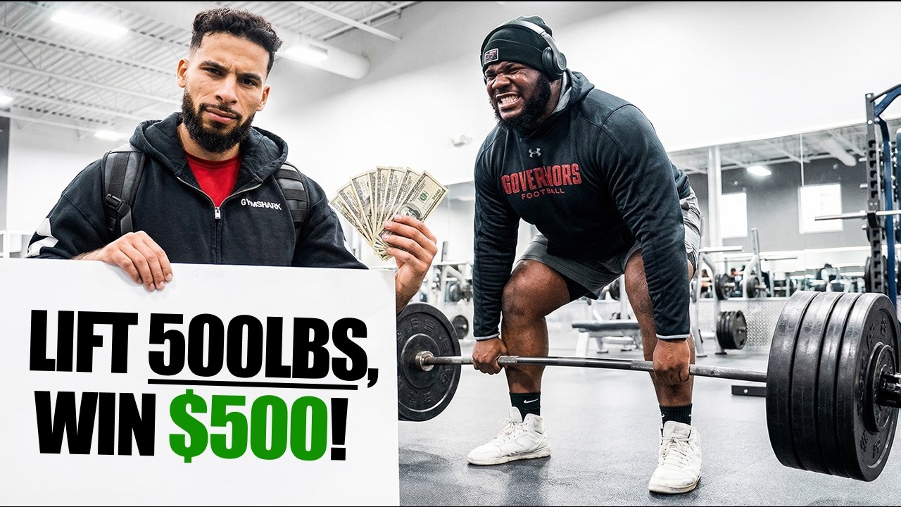 Deadlift 500 lbs, Win $500! (No Warmups) - YouTube