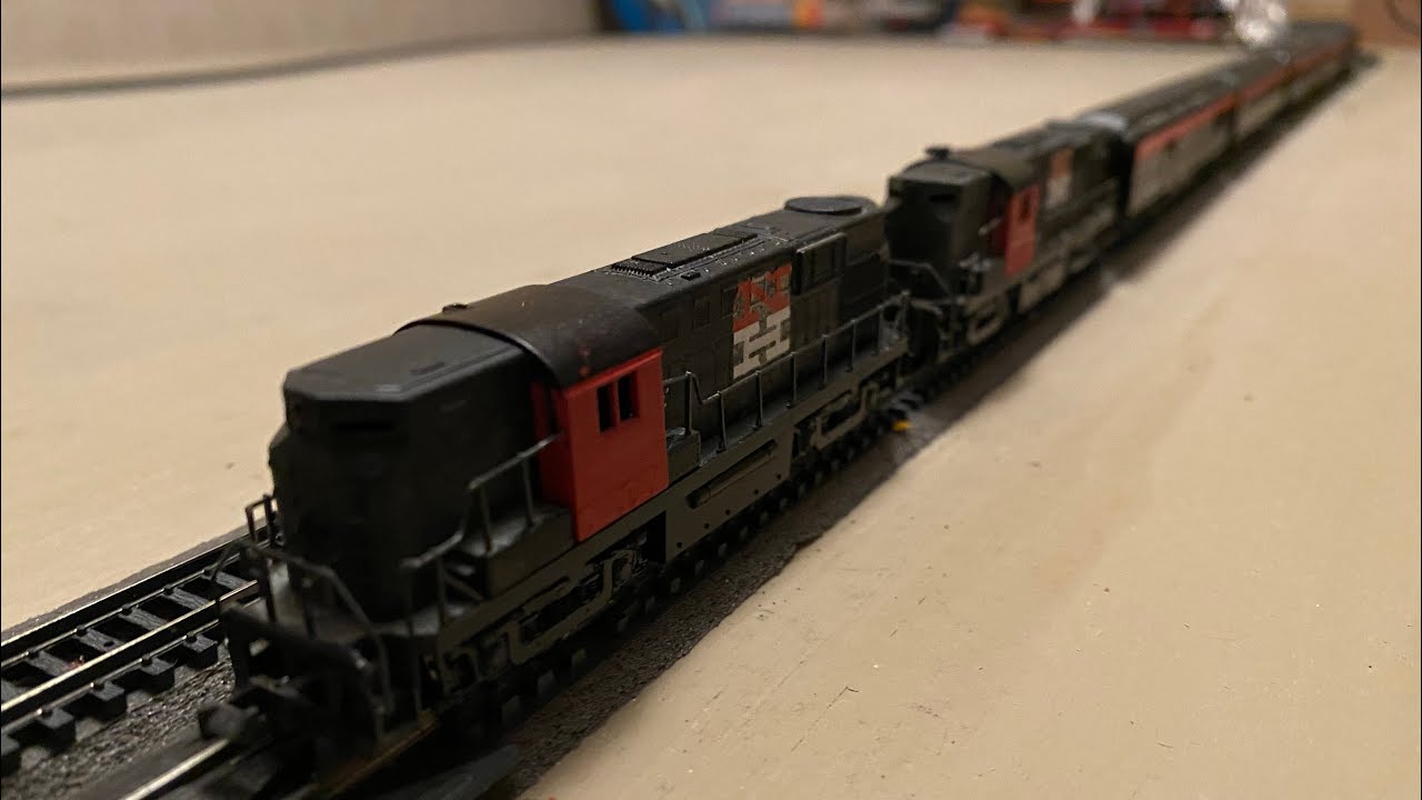 Newly Painted New Haven Pullman Heavyweight Passenger Coaches - YouTube