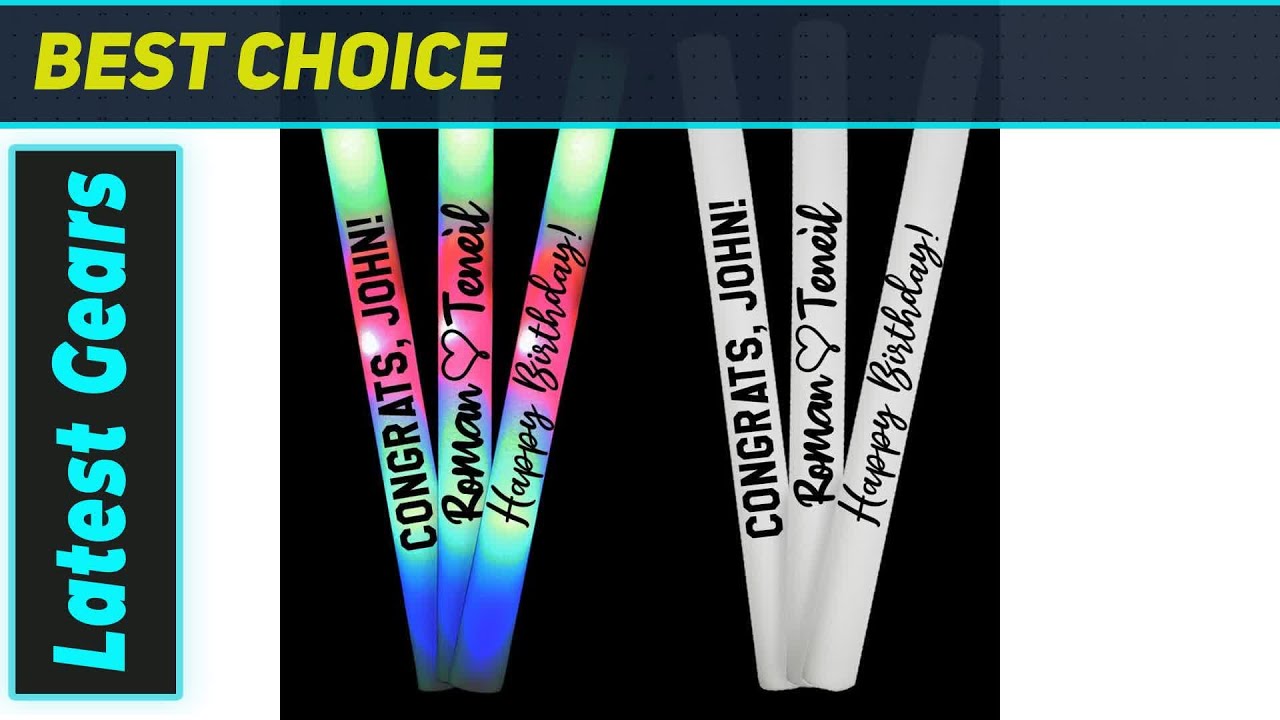 Best LED Party Foam Light Sticks Batons for Ultimate Fun! - YouTube