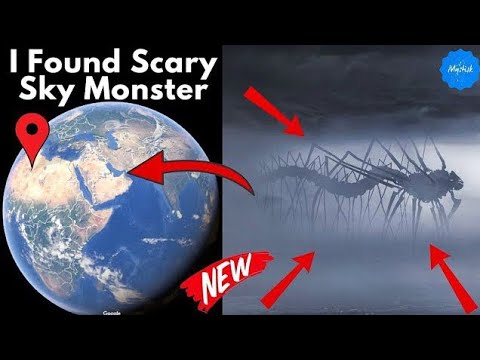4K ! Scary Sky Monster ! on Google Maps and Google Earth 😱 #googleearth ...