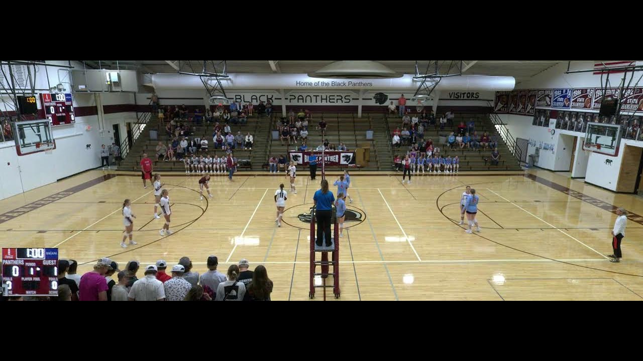 Platte-Geddes vs Bon Homme High School C team & JV Volleyball - YouTube