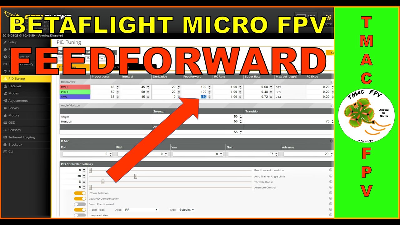 BETAFLIGHT MICRO FPV FEEDFORWARD - YouTube