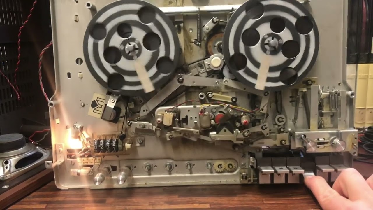 Philips Tonbandgerät N 4407 nach Reparatur ein Probelauf, es war kein ...