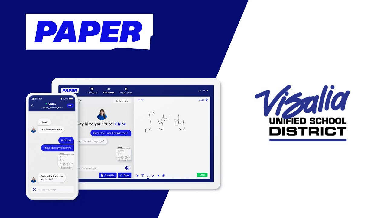 PAPER Tutoring Service Announcement | VUSD - YouTube