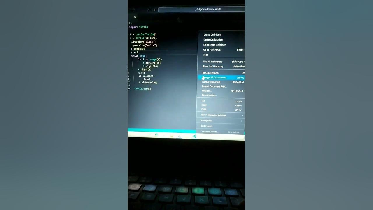 Python Turtle Graphics 8 Python Amazing Design In Python Turtlegraphics Coding Shorts